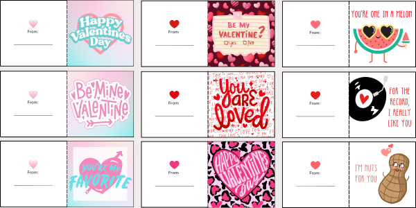 Free Printable: Mini Valentine's Day Cards | SignUp.com